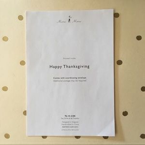 Meri Meri | Holiday | Happy Thanksgiving Day Card | Poshmark